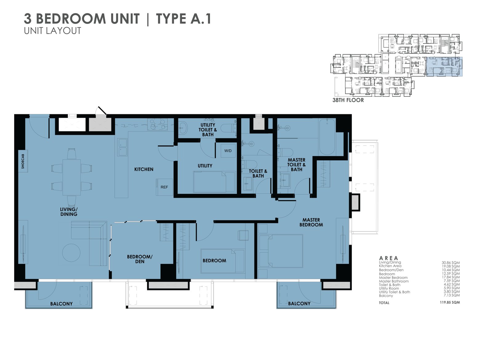 The Wave Towers - 3 Bedroom